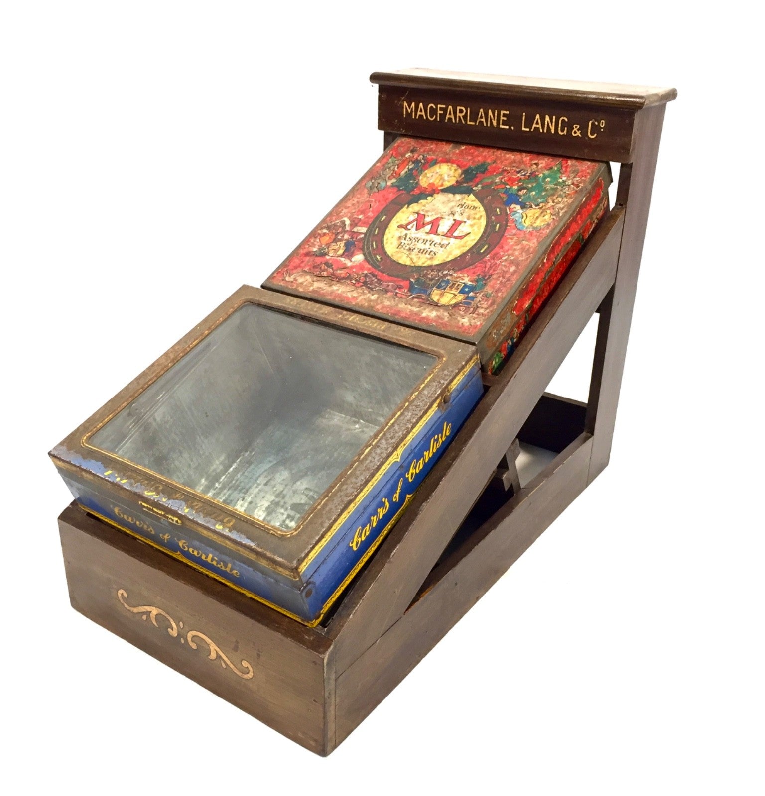 Antique Advertising Macfarlane Lang Co Biscuit Stand Confectionery Sho ...