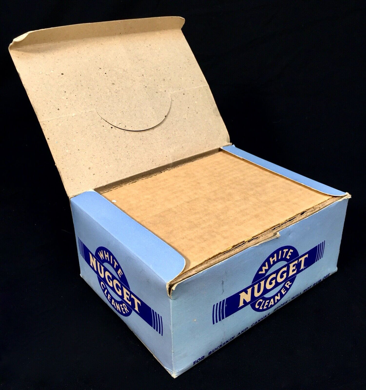 Antique Advertising - Boxed Case of Nugget Shoe Polish White in Glass ...