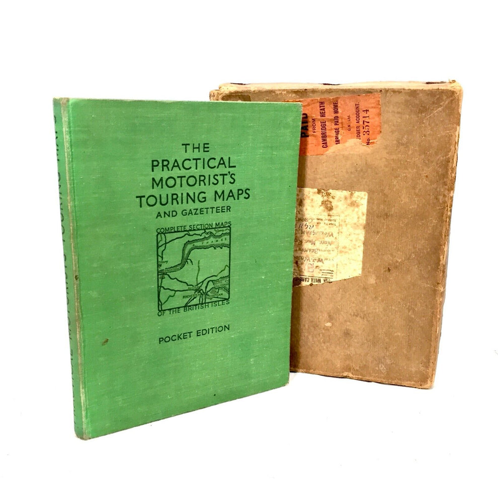 Antique 1930s The Practical Motorist's Touring Maps & Gazettee / Boxed ...